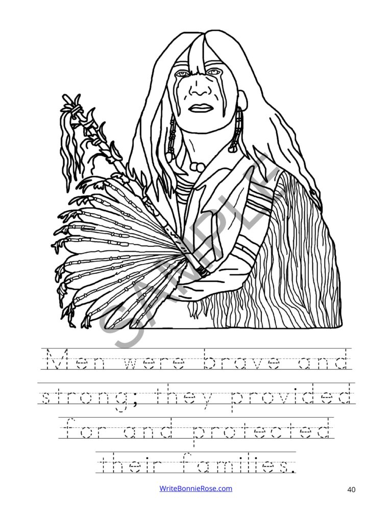 Native Americans of the Plains and Great Basin Coloring Book-Level B ...