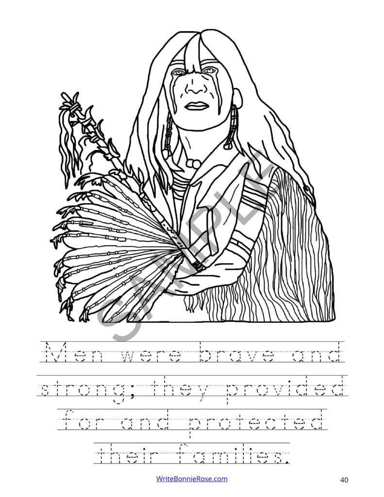 Native Americans of the Plains and Great Basin Coloring Book-Level B ...