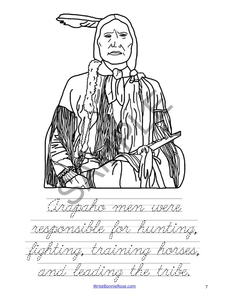 Native Americans of the Plains and Great Basin Coloring Book-Level C ...