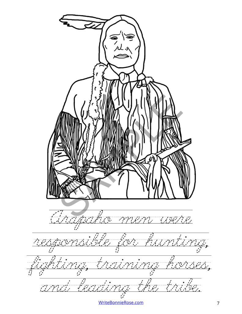 Native Americans of the Plains and Great Basin Coloring Book-Level C ...