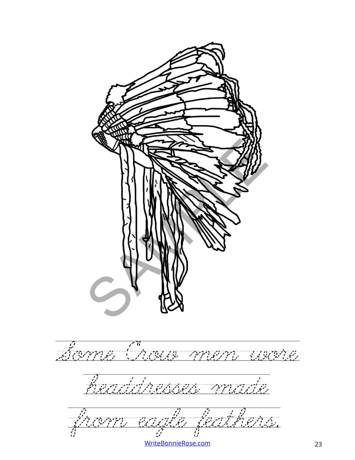 Native Americans of the Plains and Great Basin Coloring Book-Level C ...