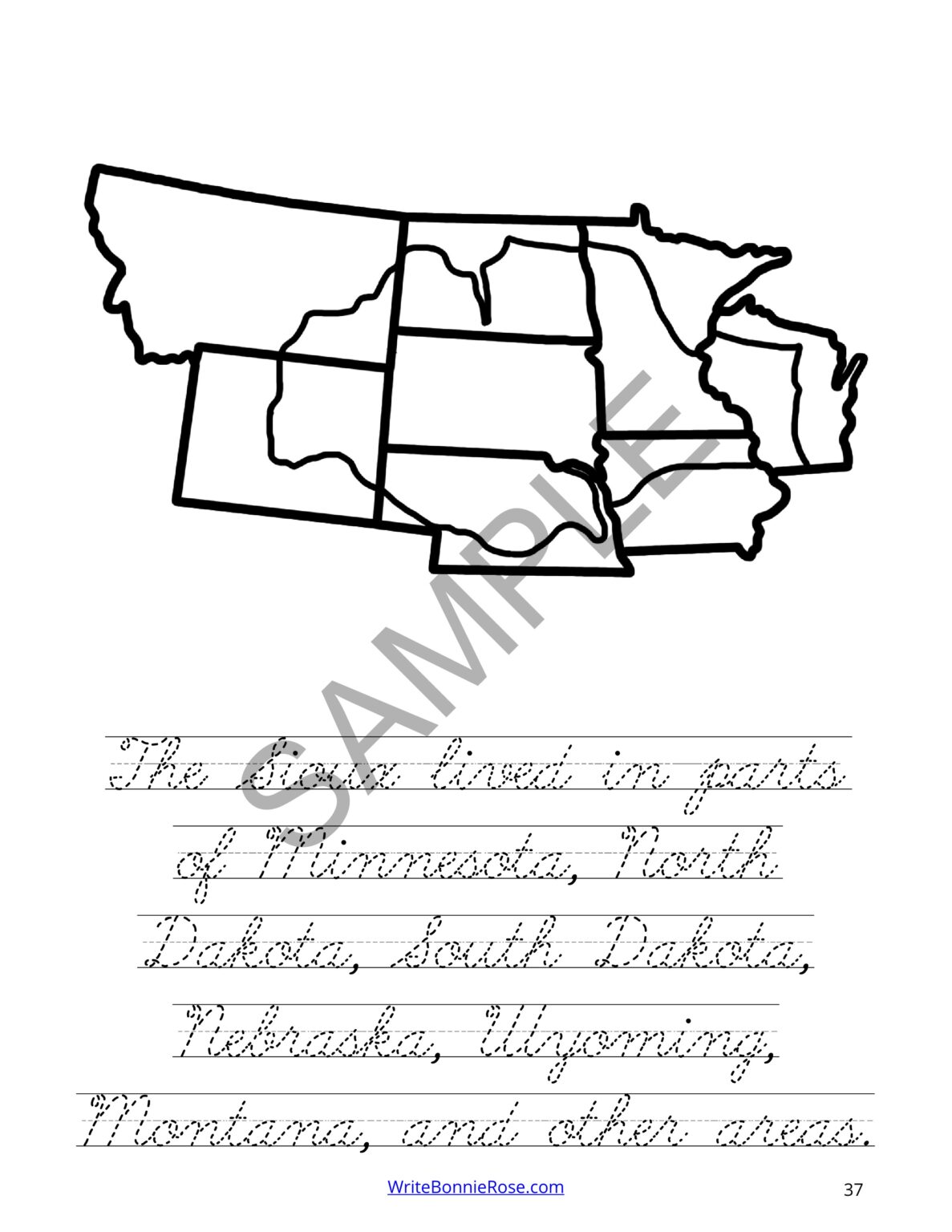 Native Americans of the Plains and Great Basin Coloring Book-Level C ...