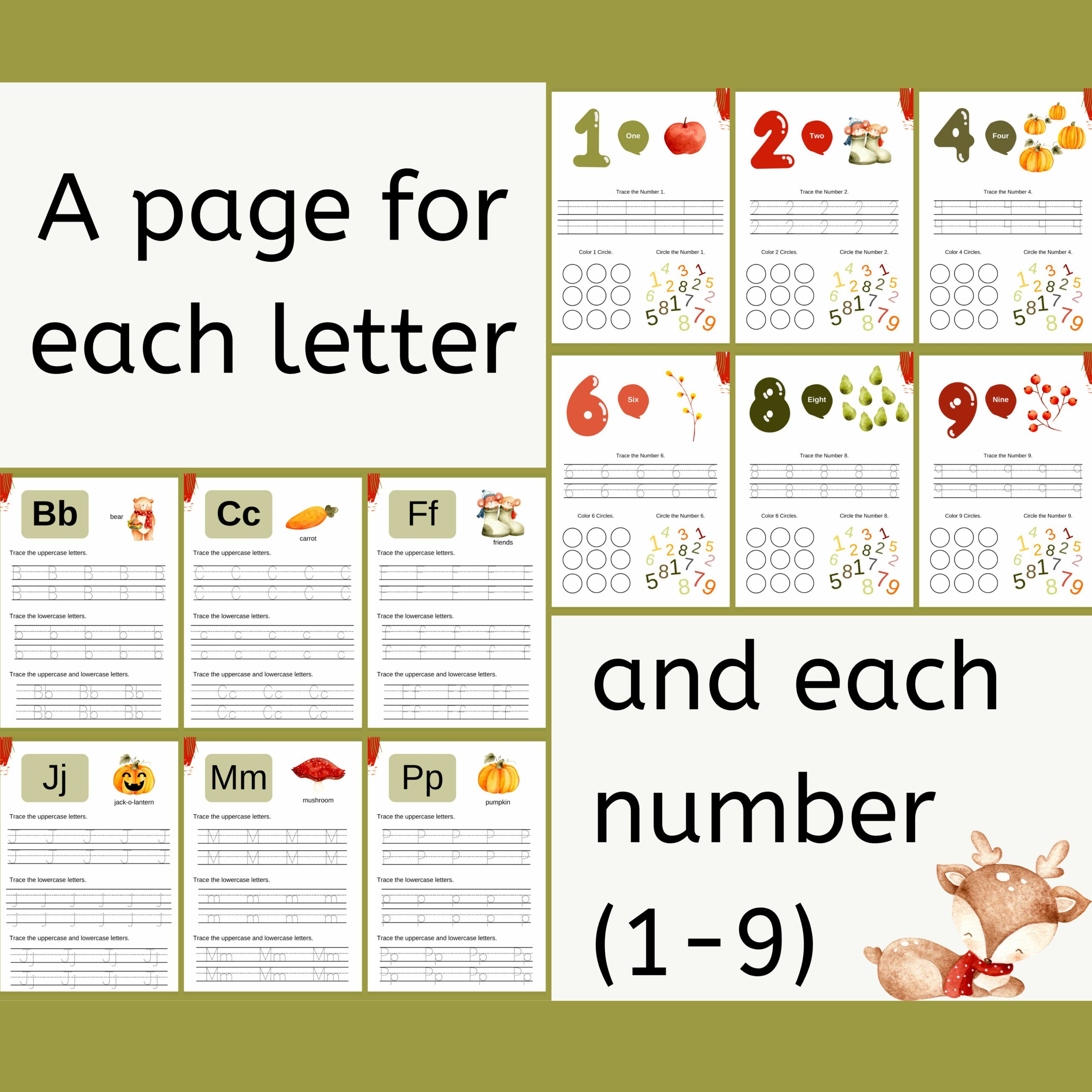 Autumn PreK No Prep Morning Work Worksheets with Pumpkins, and Leaves ...