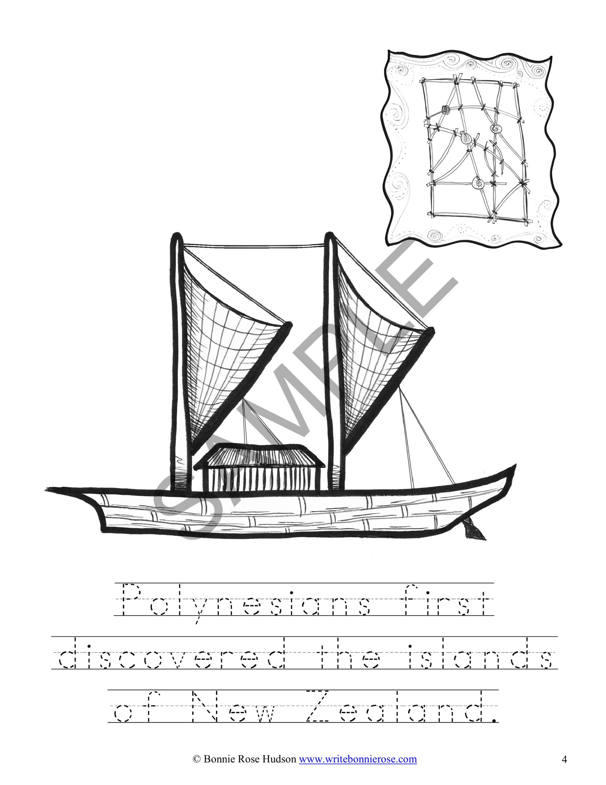 New Zealand Coloring Book-Level B | Made By Teachers