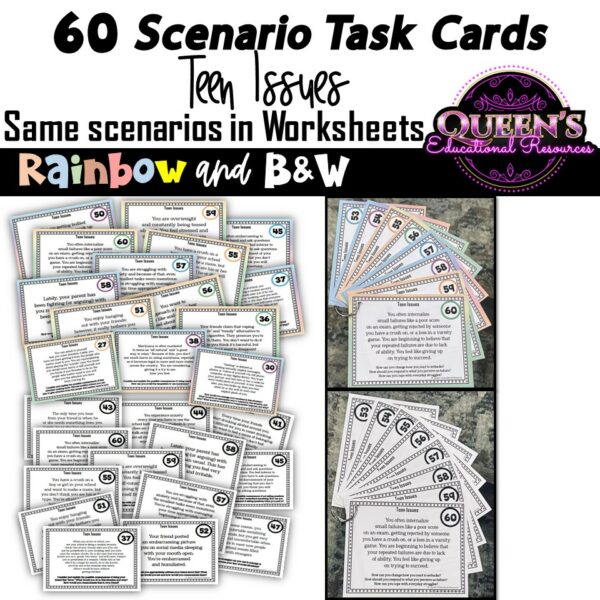 Conflict Resolution Situation Cards | Conflict Resolution Worksheets ...