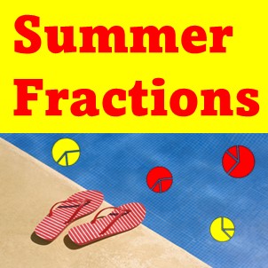 Summer Fractions Worksheets for 2nd and 3rd Grade - Halves / Thirds ...