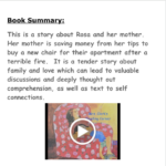 A Chair for My Mother by Vera B. Williams - Reading Comprehension ...