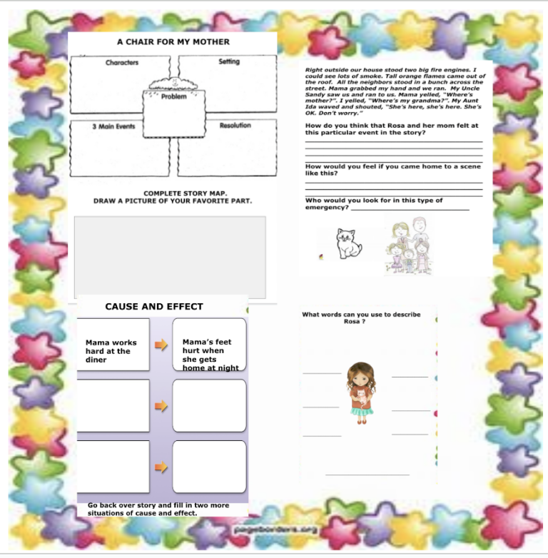 A Chair for My Mother by Vera B. Williams - Reading Comprehension ...