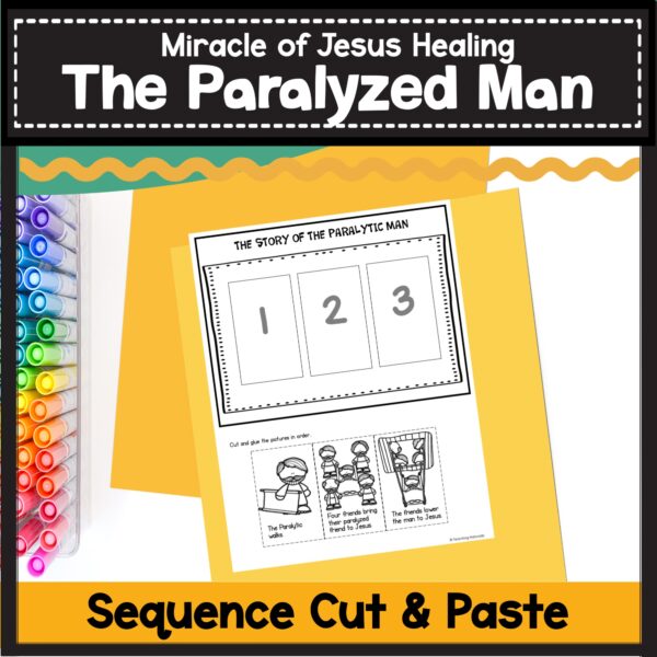 Miracle of Jesus Heals the Paralyzed Man Bible Lesson & Activities ...