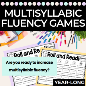 Multisyllabic Word Lists - Prefix and Suffix Games Fluency Mats | Made ...