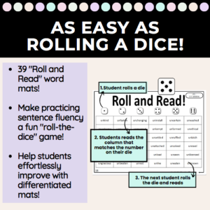 Multisyllabic Word Lists - Prefix and Suffix Games Fluency Mats | Made ...