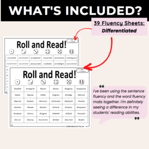 Multisyllabic Word Lists - Prefix and Suffix Games Fluency Mats | Made ...