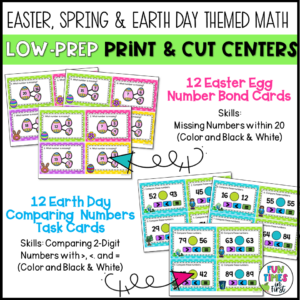 April Center Activities for 1st Grade - Math and Literacy Centers ...