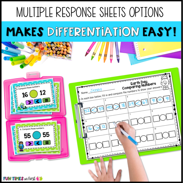 April Center Activities for 1st Grade - Math and Literacy Centers ...