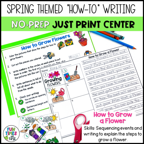 April Center Activities for 1st Grade - Math and Literacy Centers ...