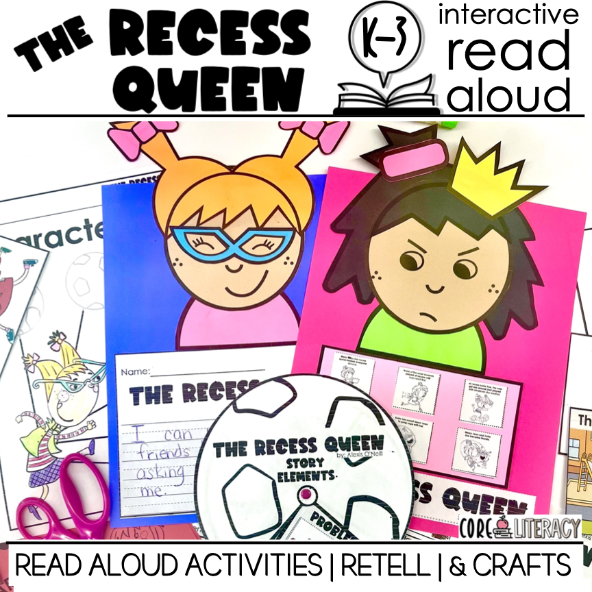 The Recess Queen Read Aloud Activities | Back to School | Reading ...