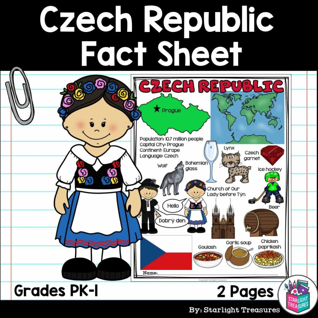 Czech Republic Fact Sheet for Early Readers | Made By Teachers