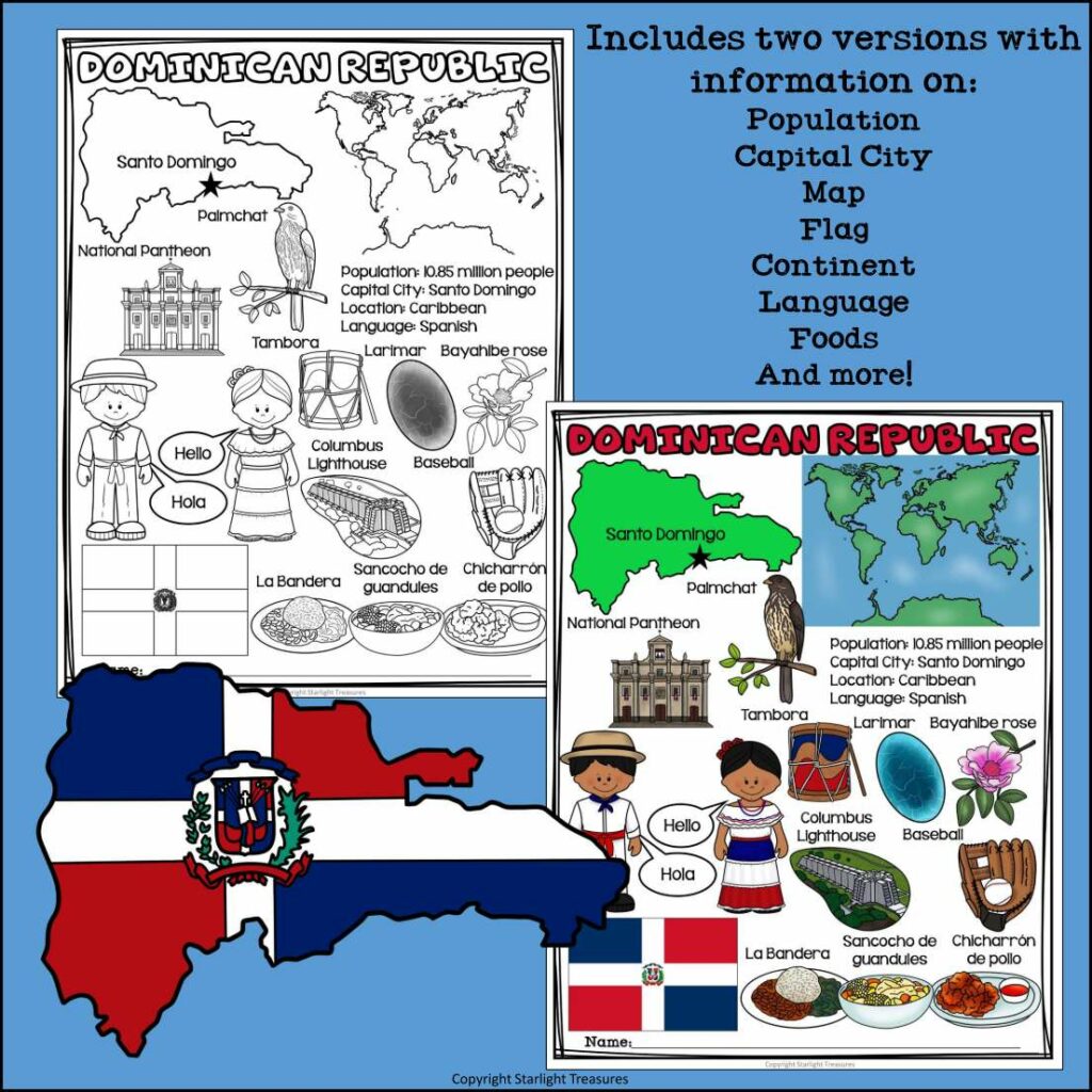 Dominican Republic Fact Sheet for Early Readers | Made By Teachers