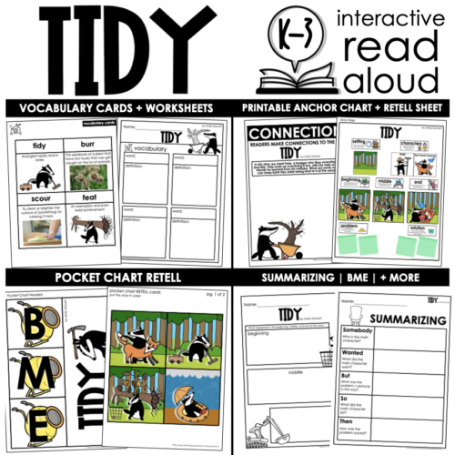 Tidy by Emily Gravett Craft + Read Aloud Activities | RETELL | Perfect ...