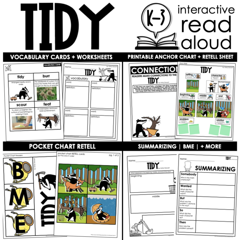 Tidy by Emily Gravett Craft + Read Aloud Activities | RETELL | Perfect ...