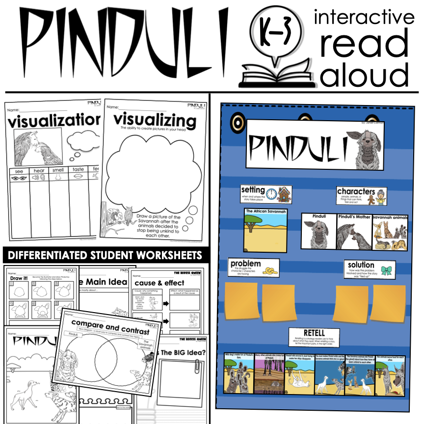 Pinduli Interactive Read Aloud Activities + Craft | Reading ...