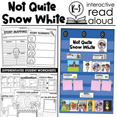 Not Quite Snow White Read Aloud Activities | Crafts + RETELL Kit ...