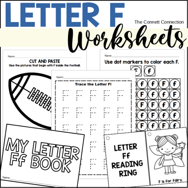 Letter F Worksheets for Letter Recognition and Beginning Sounds | Made ...