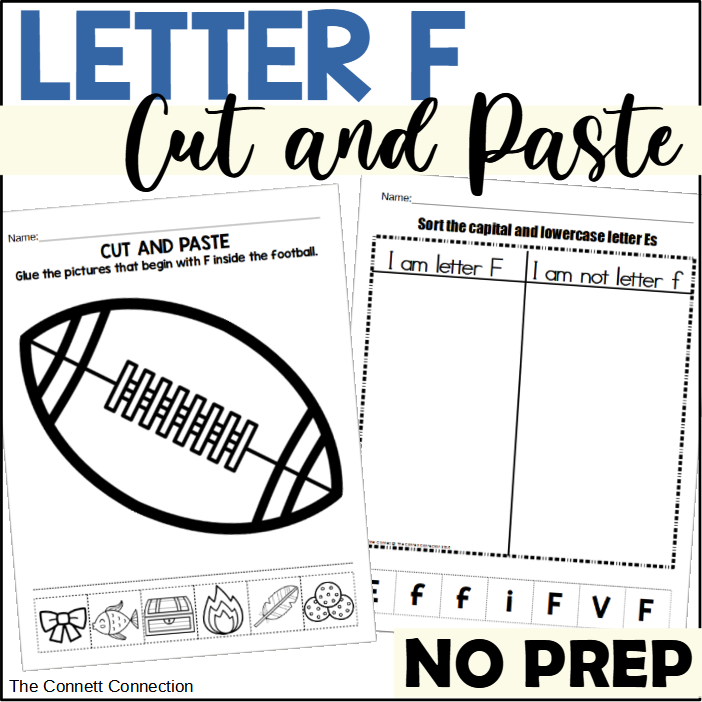 Letter F Worksheets for Letter Recognition and Beginning Sounds | Made ...