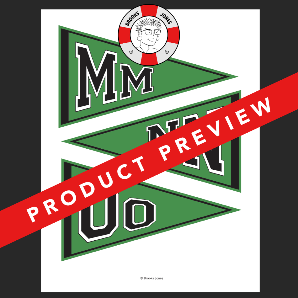 Collegiate-Themed Word Wall Header Cards: Green | Made By Teachers