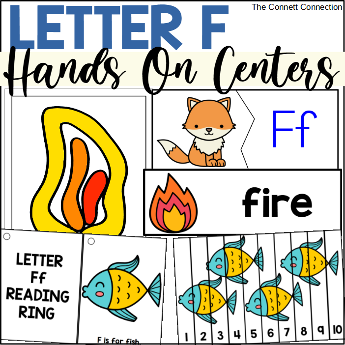 Letter F Hands On Centers for Letter Recognition and Beginning Sounds ...