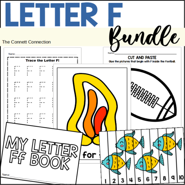 Letter F Worksheets and Hands On Centers Bundle | Made By Teachers