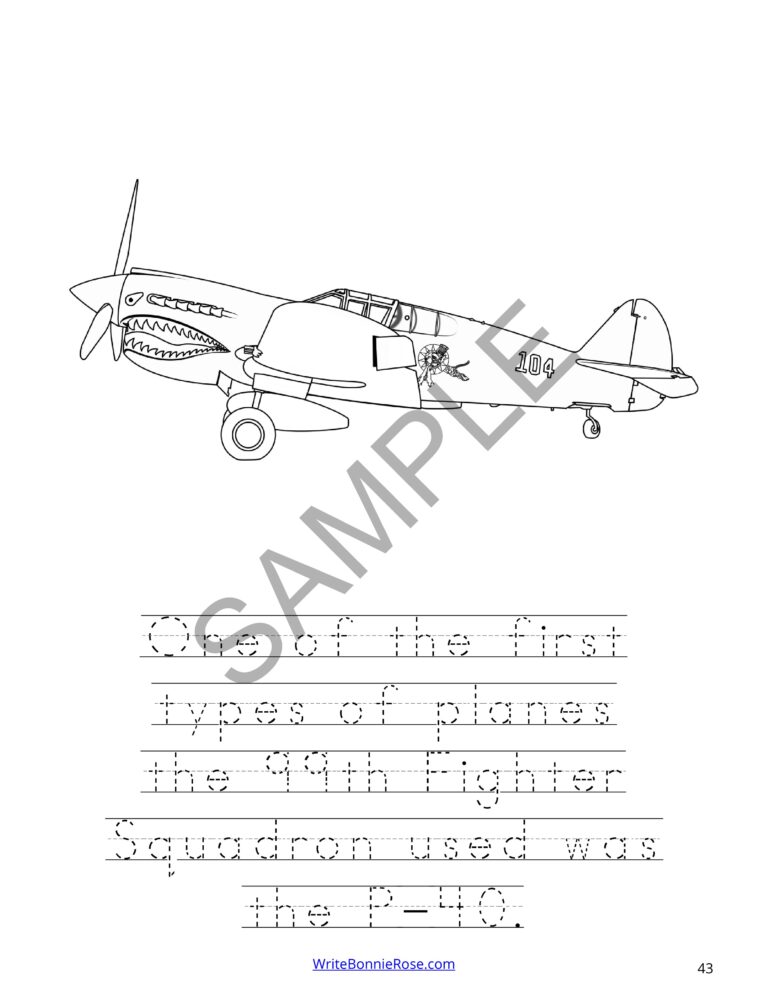 Tuskegee Airmen Coloring Book - Level B | Made By Teachers