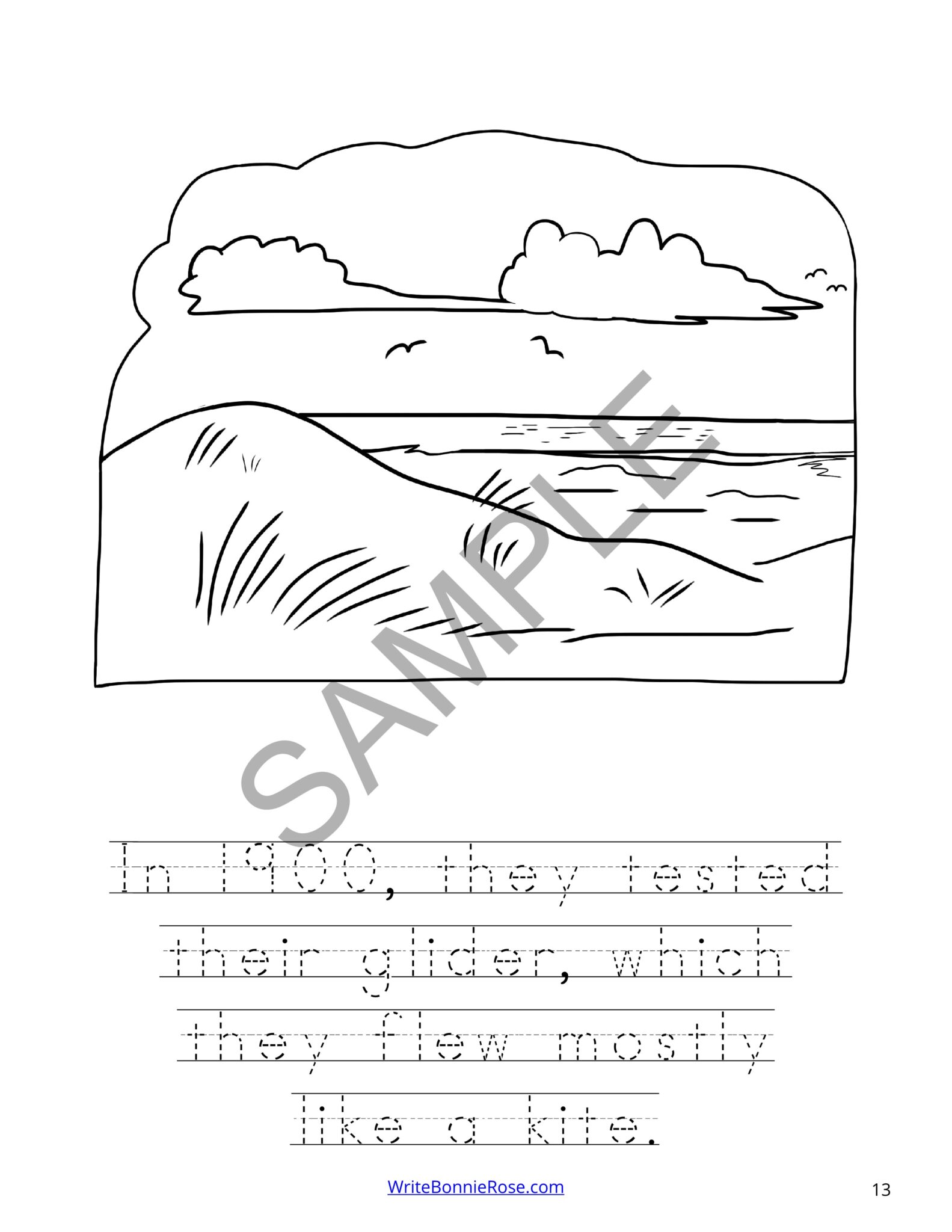 Wright Brothers Coloring Book-Level B | Made By Teachers