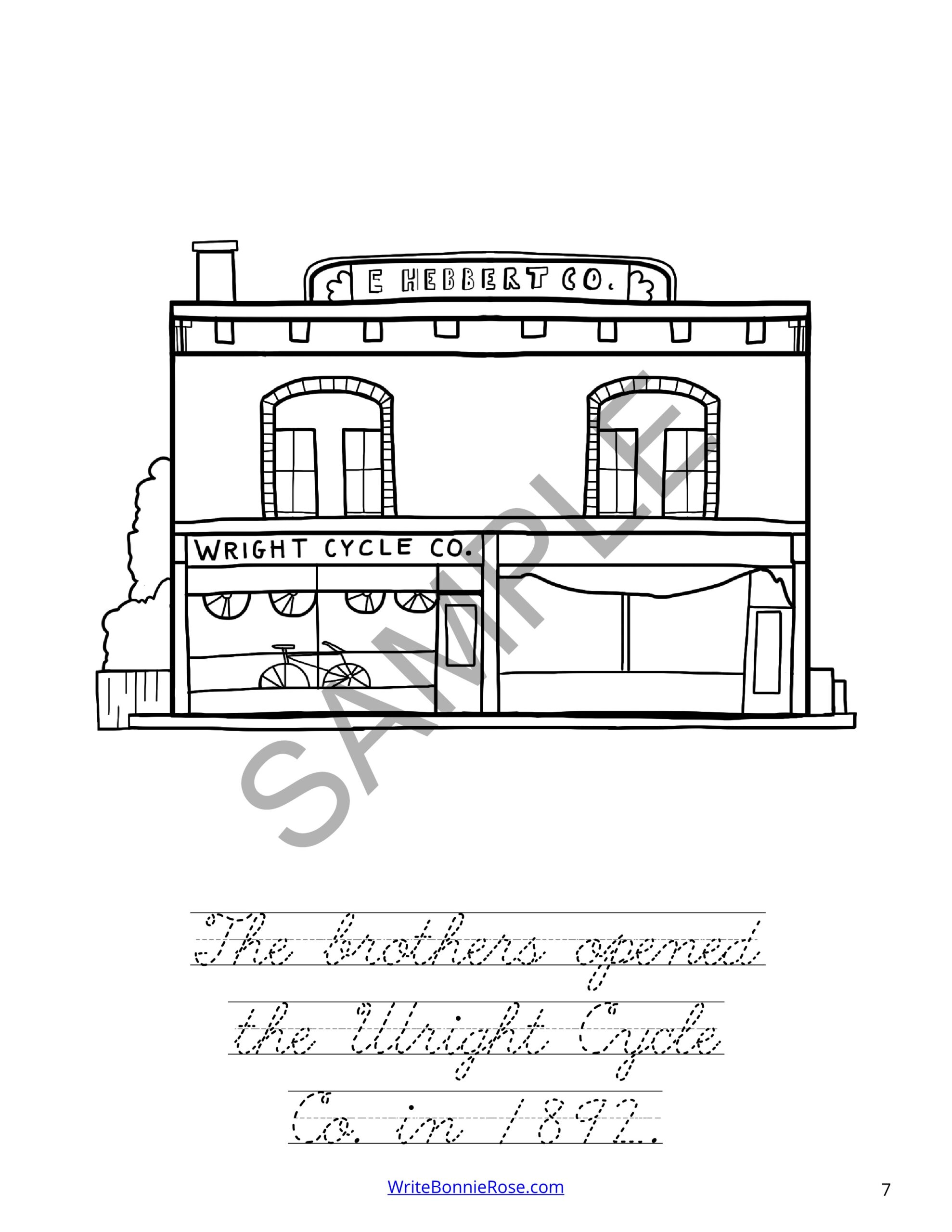 Wright Brothers Coloring Book-Level C | Made By Teachers