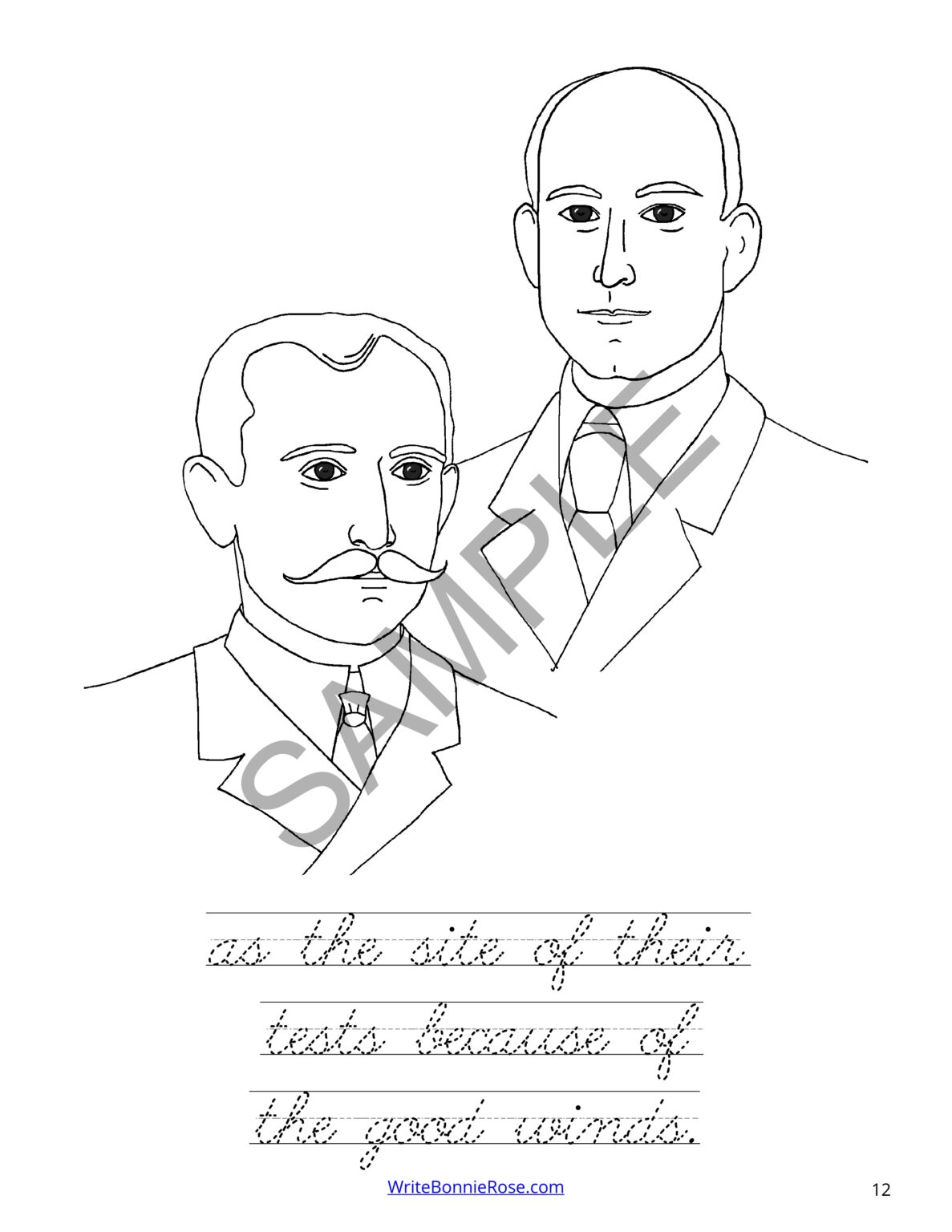 Wright Brothers Coloring Book-Level C | Made By Teachers