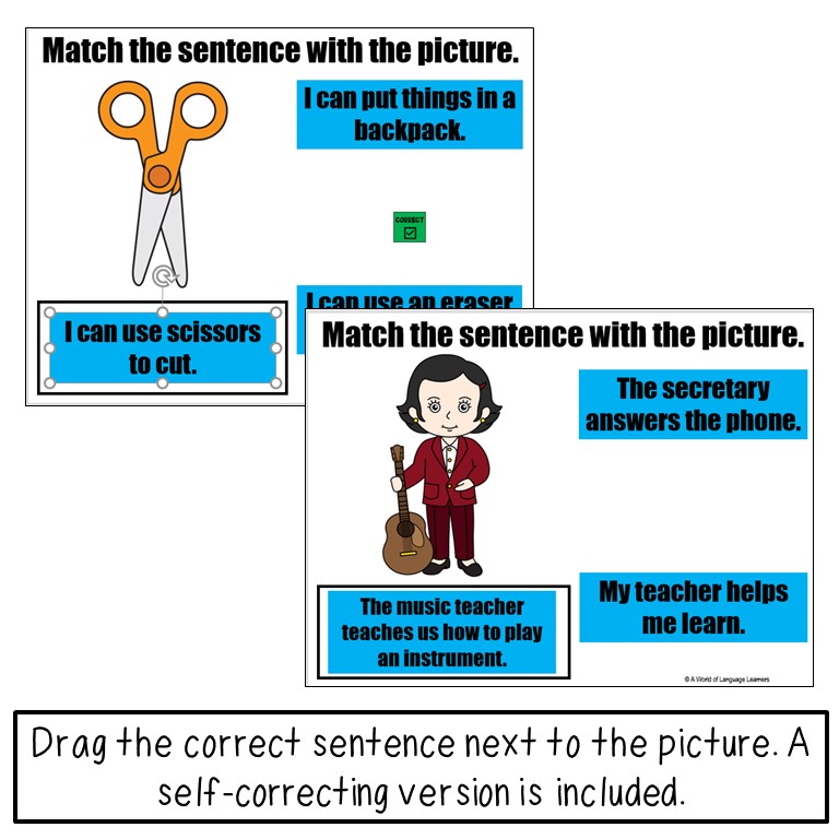 School Sentence Practice Print and Digital | Made By Teachers