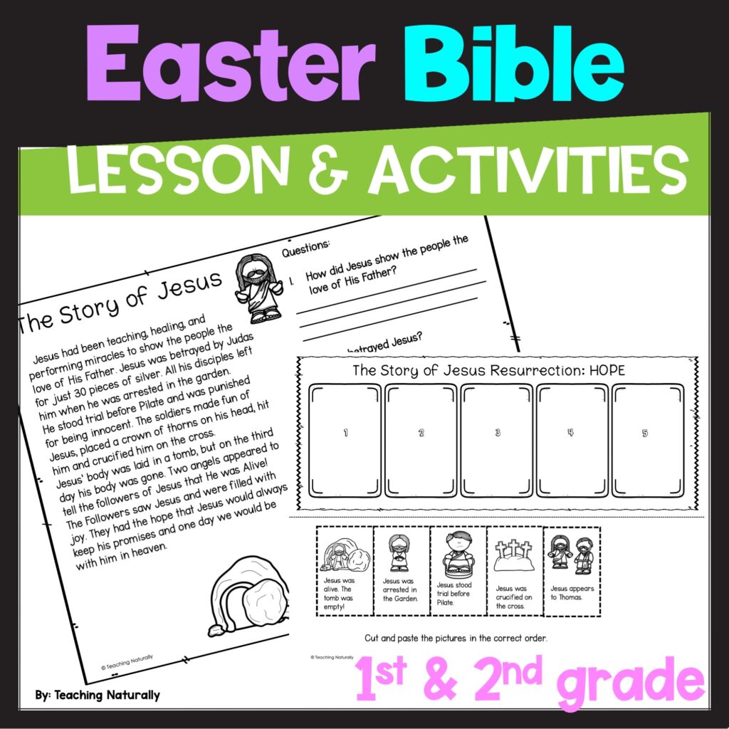 Easter Bible Lesson & activities Jesus' Crucifixion and Resurrection ...