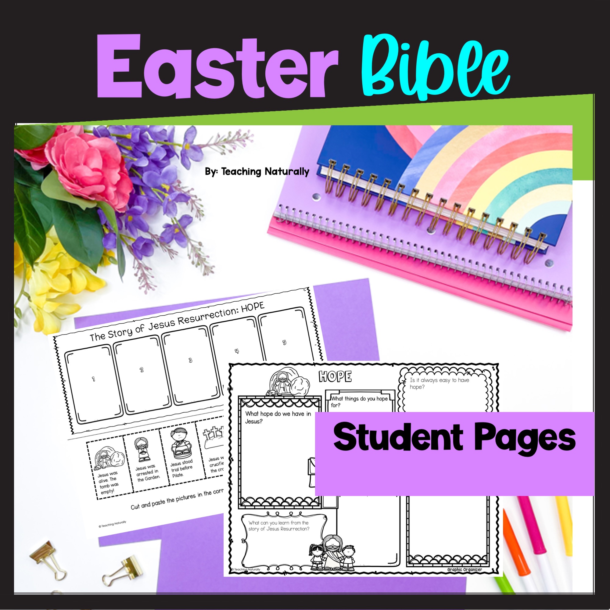 Easter Bible Lesson & activities Jesus' Crucifixion and Resurrection ...