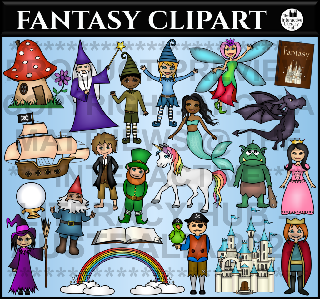 Fantasy Clipart - Fantasy and Fairy Tale Characters and Concepts - PNG ...