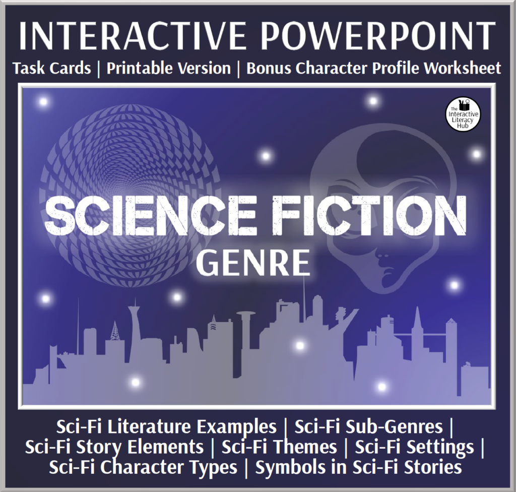 Science Fiction Genre PowerPoint - Interactive Slides with Sci-fi Task ...