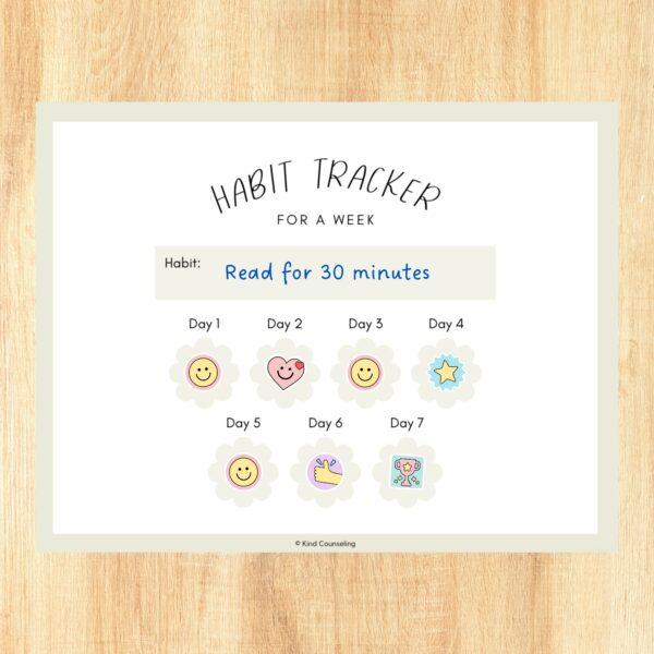 Goal-setting worksheets for teens, printable habit tracker, 2023 ...
