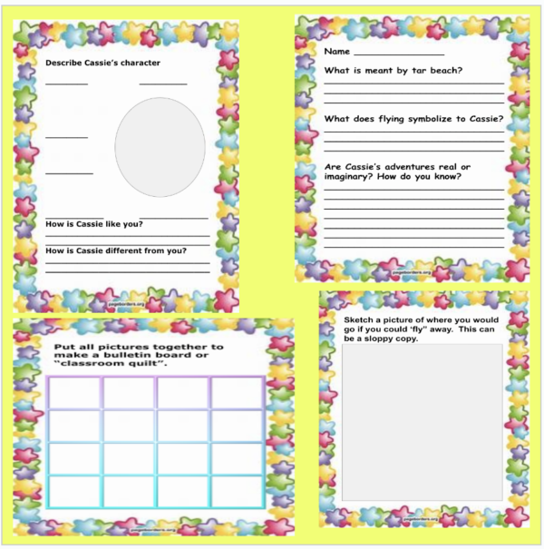 TAR BEACH BY FAITH RINGGOLD READING COMPREHENSION WITH ACTIVITIES UNIT ...