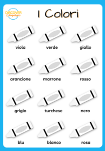 Italian Colors Worksheet & Reference Poster - I Colori | Made By Teachers