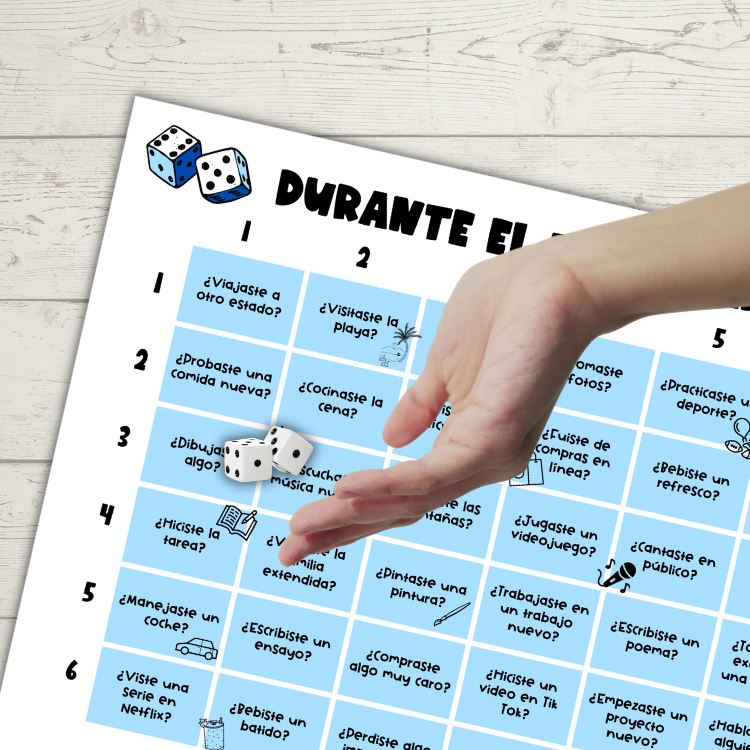 Dados y discusión - Spanish PRETERITE TENSE Interpersonal Speaking ...