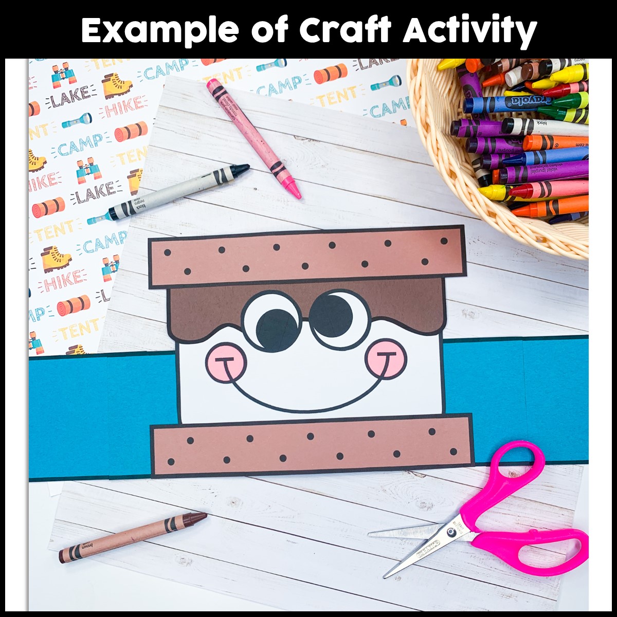 Smores Hat Craft | Camping Activity | How to Make a Smore | Camping ...