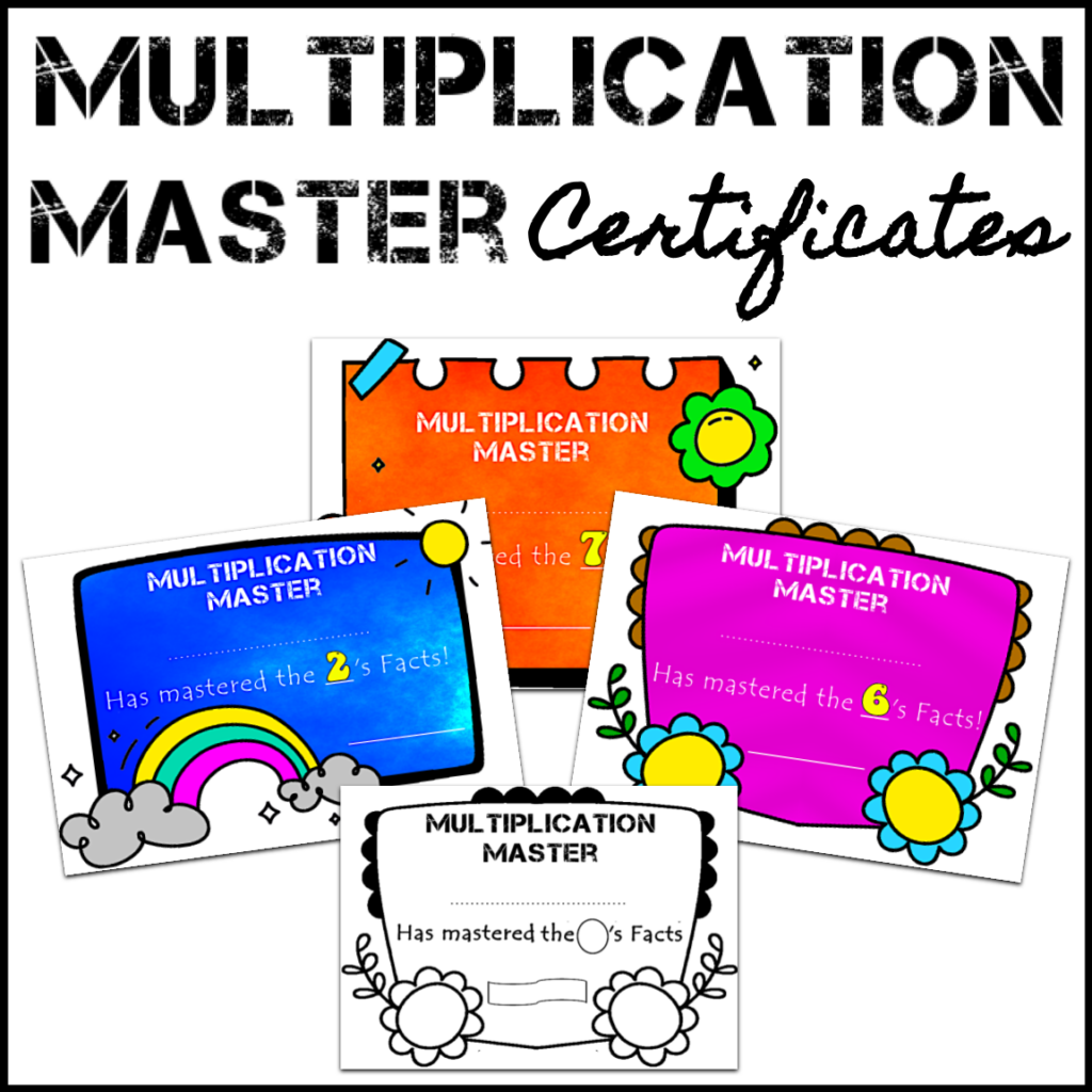 Multiplication Master Certificates - Math Awards Certificates | Made By ...