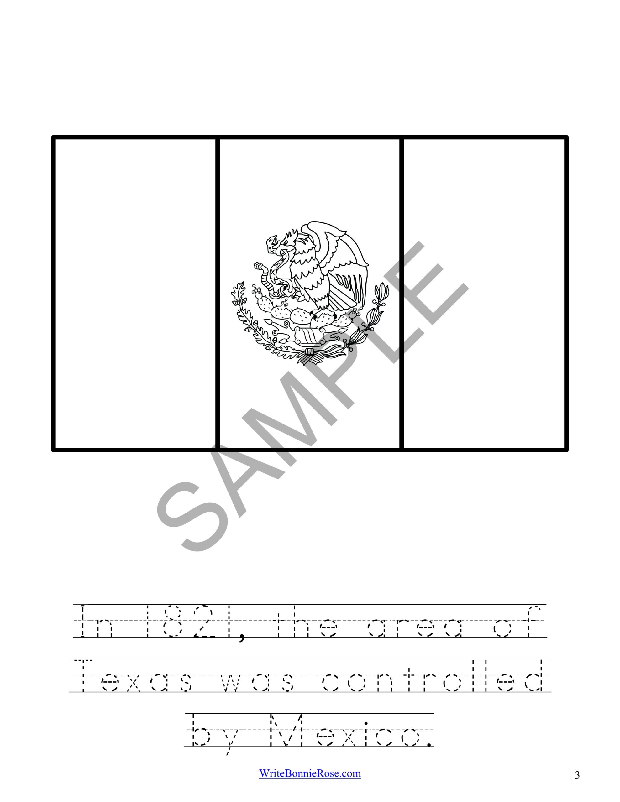 Texas Independence Coloring Book-Level B | Made By Teachers