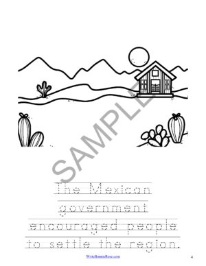 Texas Independence Coloring Book-Level B | Made By Teachers