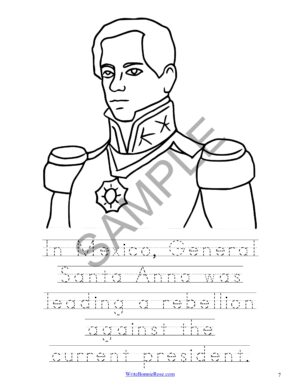 Texas Independence Coloring Book-Level B | Made By Teachers