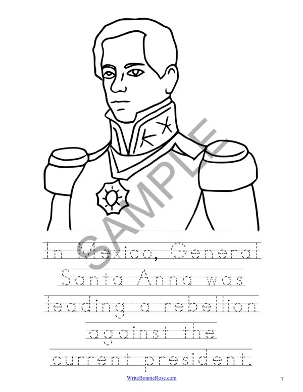 Texas Independence Coloring Book-Level B | Made By Teachers